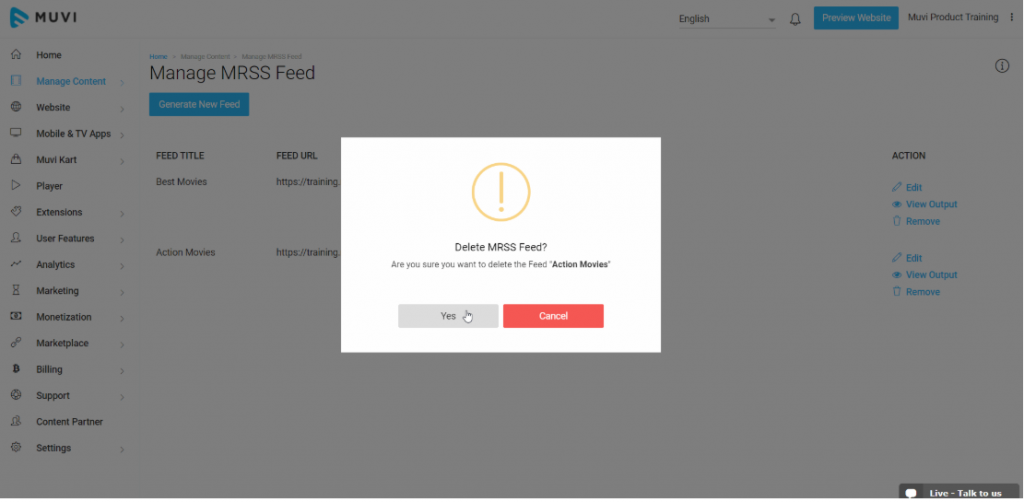 How to Deliver Content Straight to Your Audience using MRSS Feed | Muvi