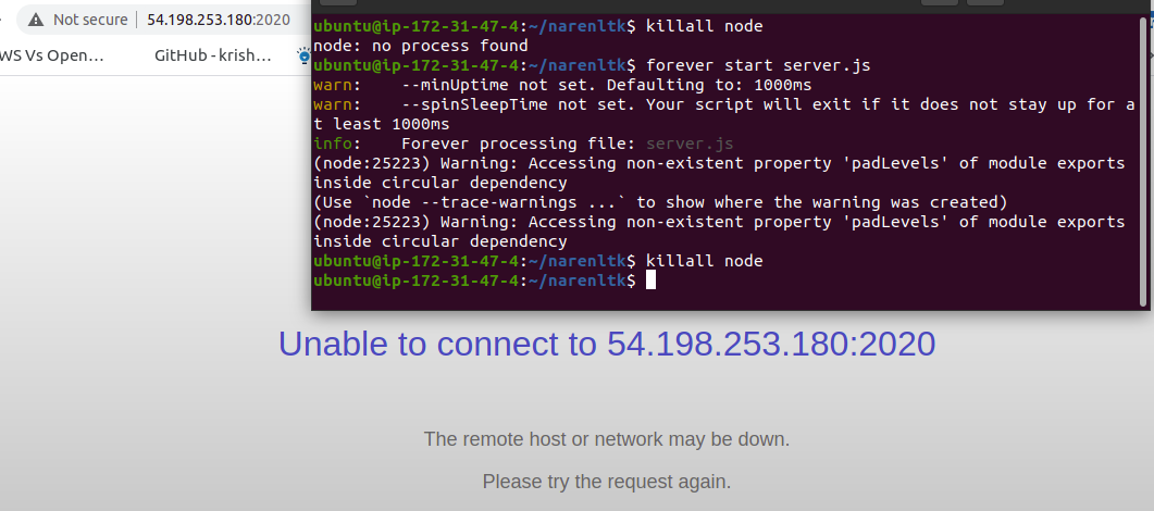Node forever js on any Virtual Machine - Muvi One