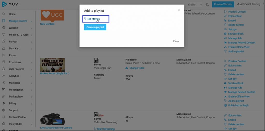 How to Add a Video Playlist | Whiteboard Wednesday | Muvi